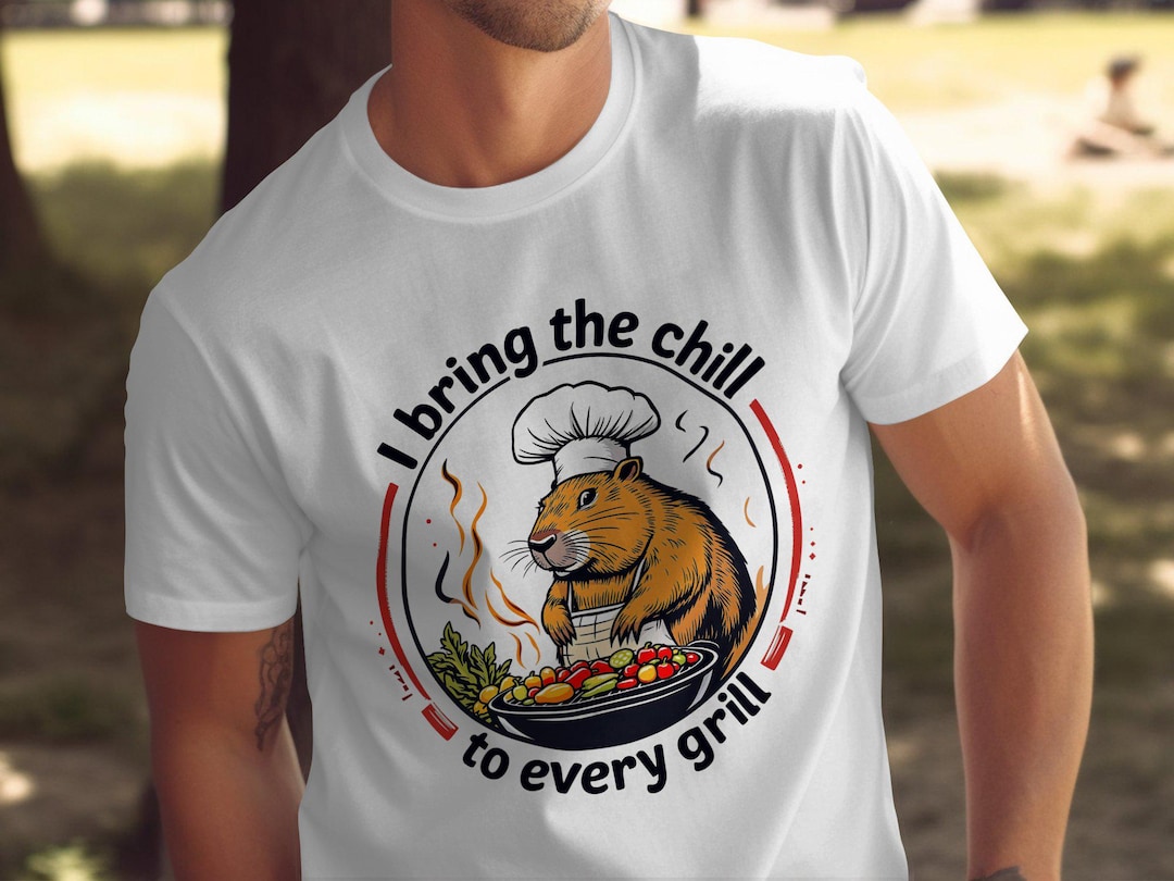 Grill Master Chef Groundhog Funny BBQ BBQ Shirt, Summer Cookout Tee ...