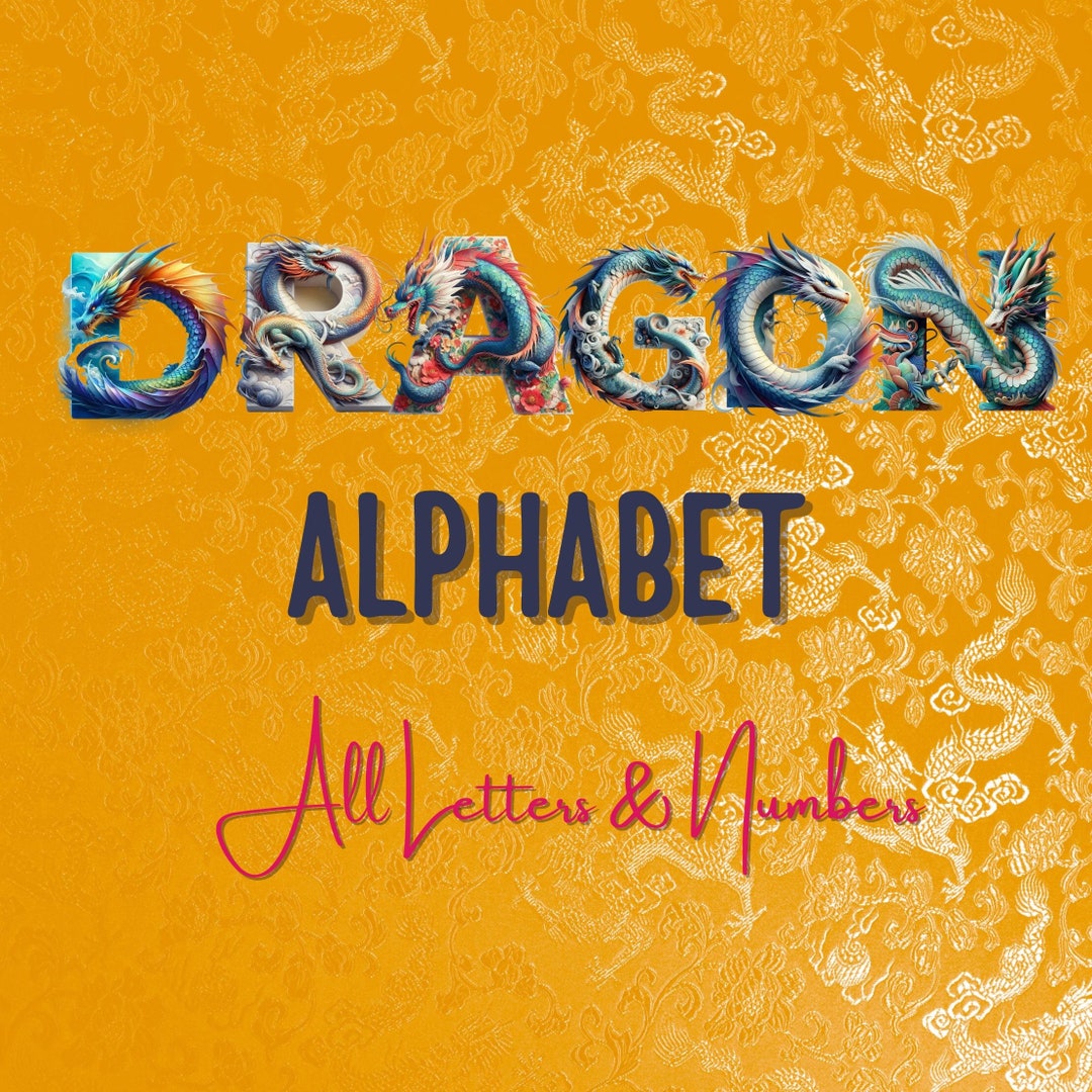 Dragon Alphabet Dragon Letters & Numbers, Transparent Pngs, Dragon ...