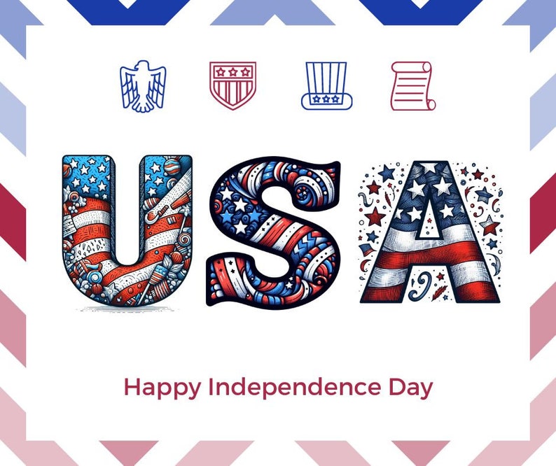 Patriot Alphabet Doodle Letters Bundle, Patriot USA Png Letters,patriot ...