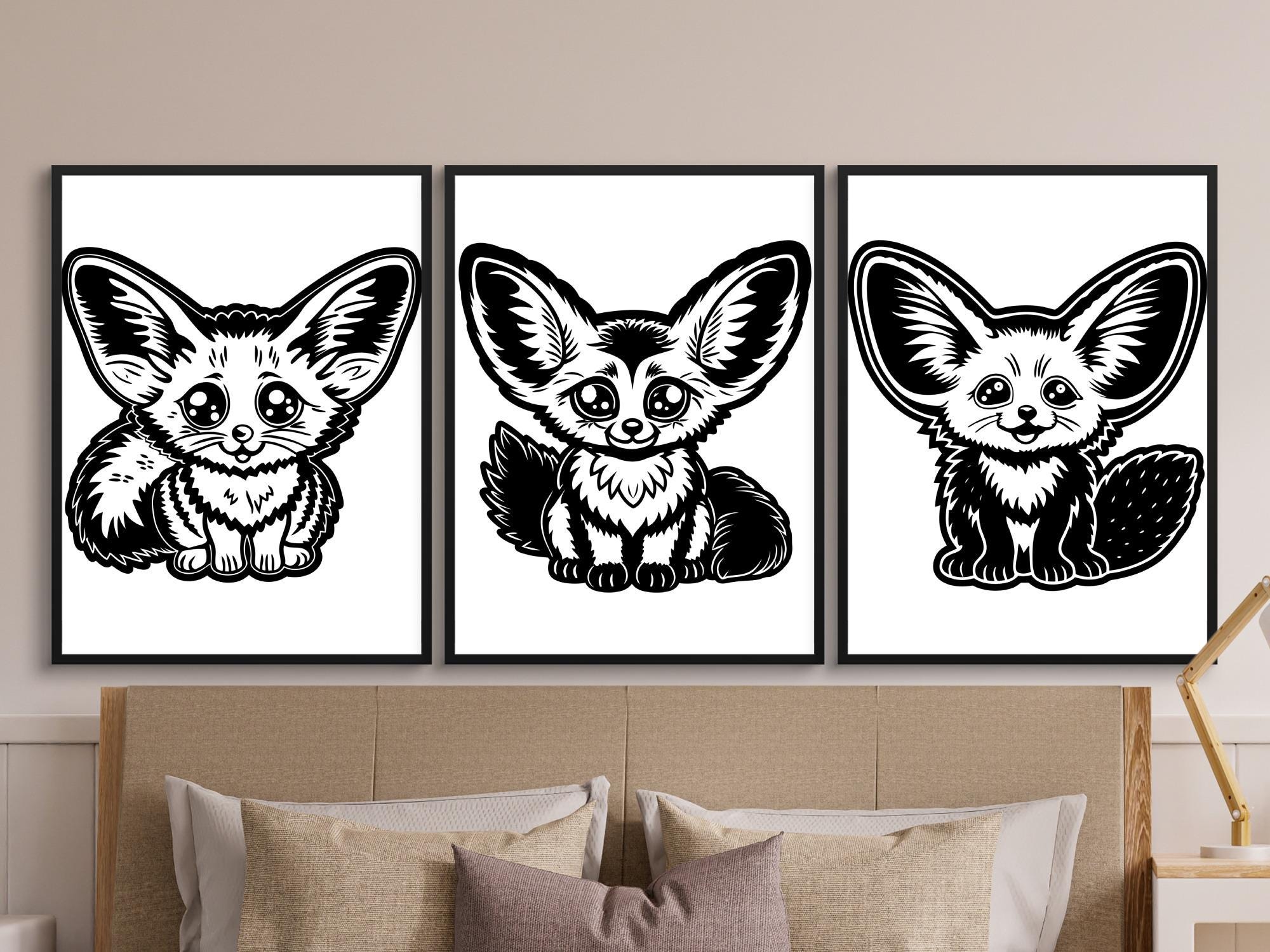 Fennec Fox SVG Bundle, 12 Cute Designs, Digital Download, High Quality ...
