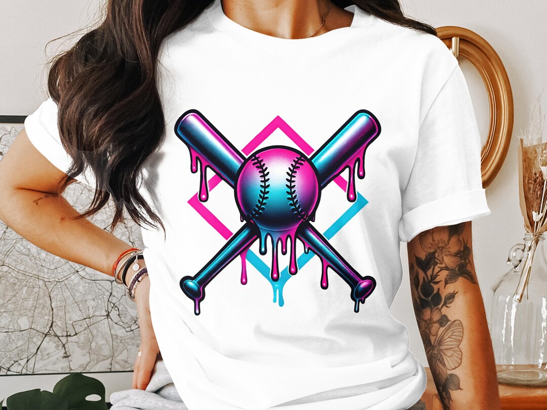Baseball Png, Baseball Bats Png, Dripping Png, Sports Png, Neon ...