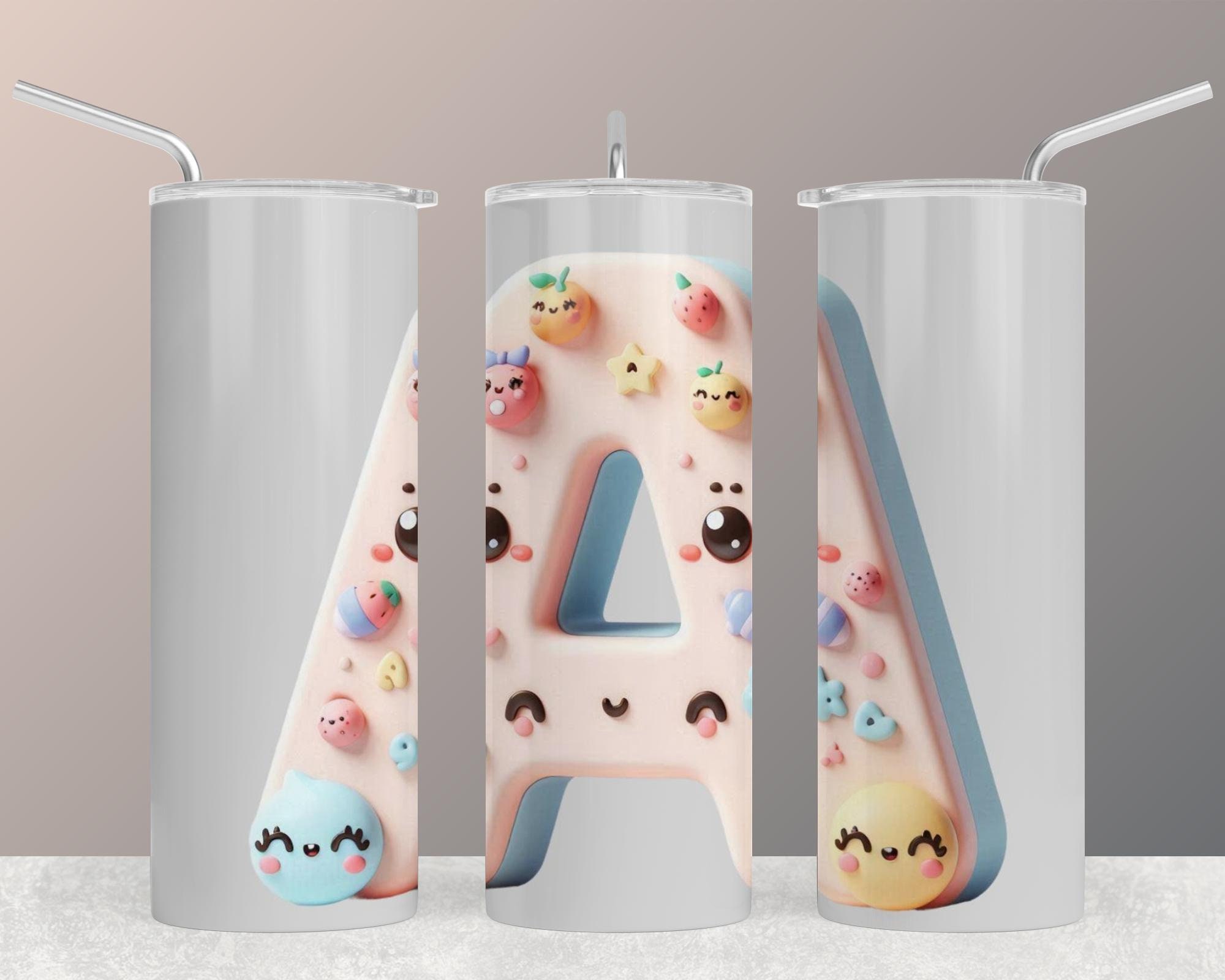 Kawaii Alphabet Bundle, Colorful Kawaii Letters & Numbers , Transparent ...