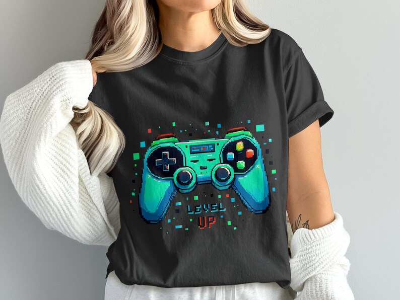 Level up PNG, Game Controller Png, Pixel Art Png, Gamer Png, Digital ...