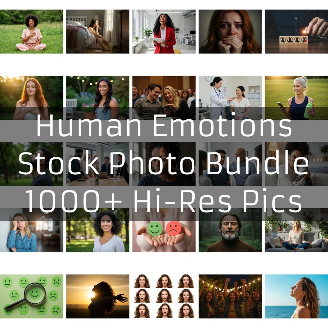 1000+ Human Emotions Stock Photo Bundle, Hi-res Quality Images ...