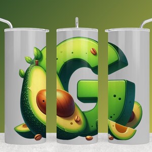 Avocado Alphabet Bundle, Avocado Letters & Numbers , Transparent PNG ...