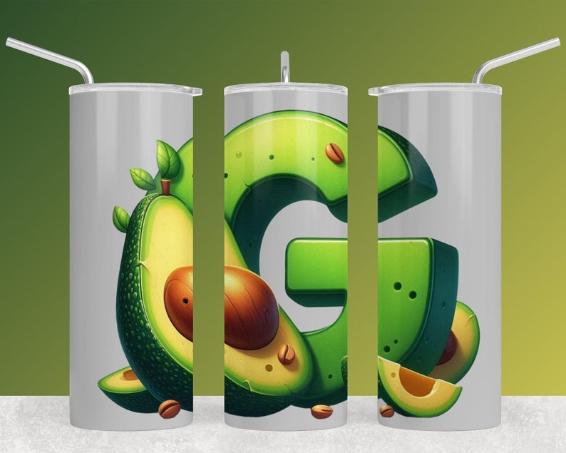 Avocado Alphabet Bundle, Avocado Letters & Numbers , Transparent PNG ...