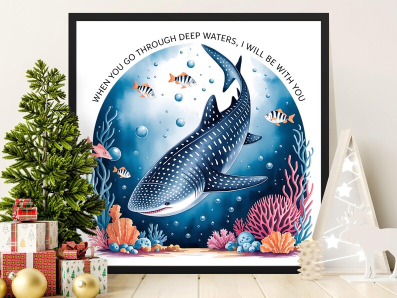 Whale Shark PNG, Motivational Quote, Deep Waters Clipart, Ocean Png ...