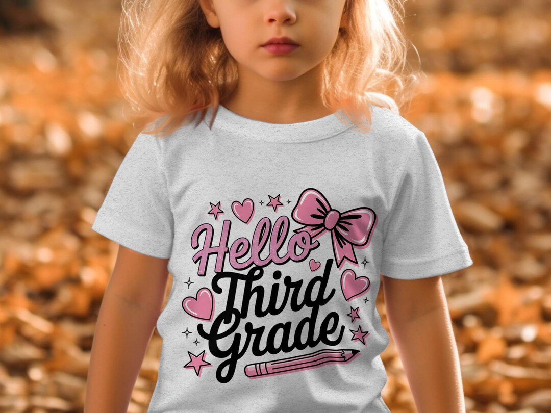 Hello Third Grade PNG, Back to School Png, Teacher Png, 3rd Grade Png ...