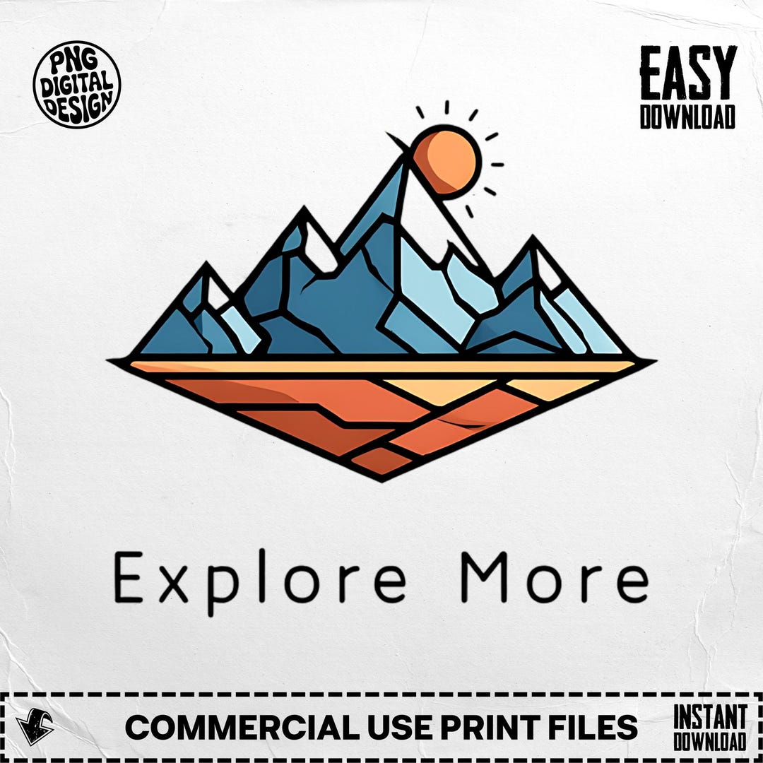 Explore More PNG, Mountains Png, Adventure Png, Nature Clipart, Digital ...