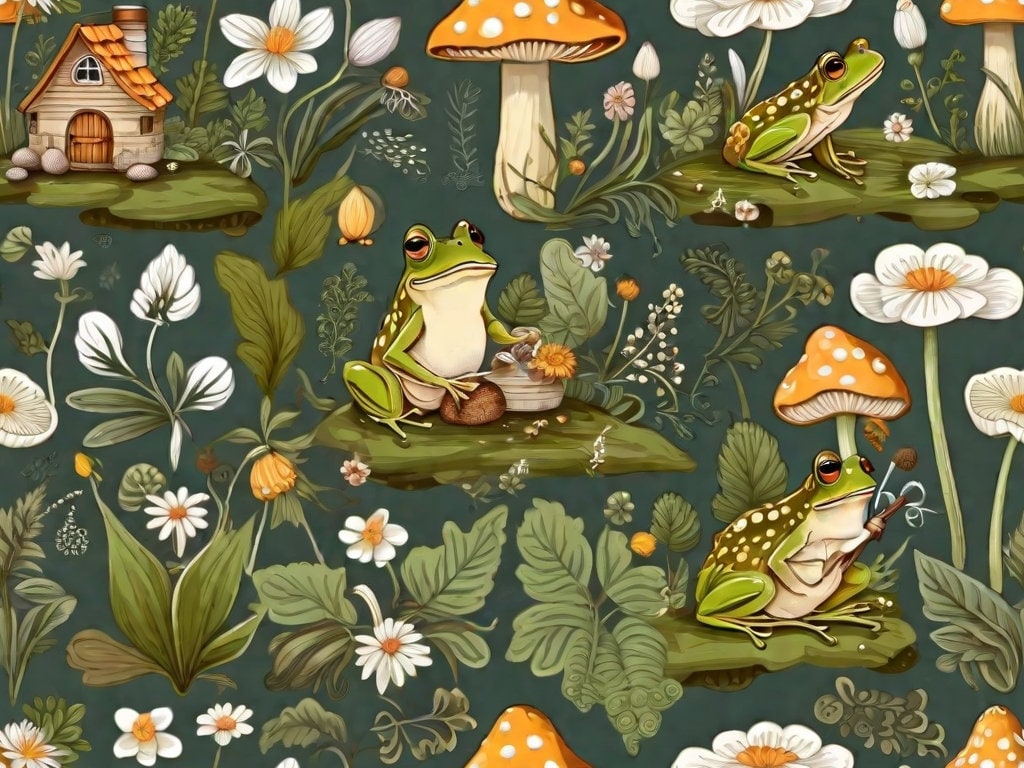 100 Cottagecore Seamless Patterns, Farm Theme Backgrounds, Rustic ...