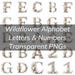 Wild Flowers Alphabet, Wildflower Letters and Numbers, Transparent PNG ...