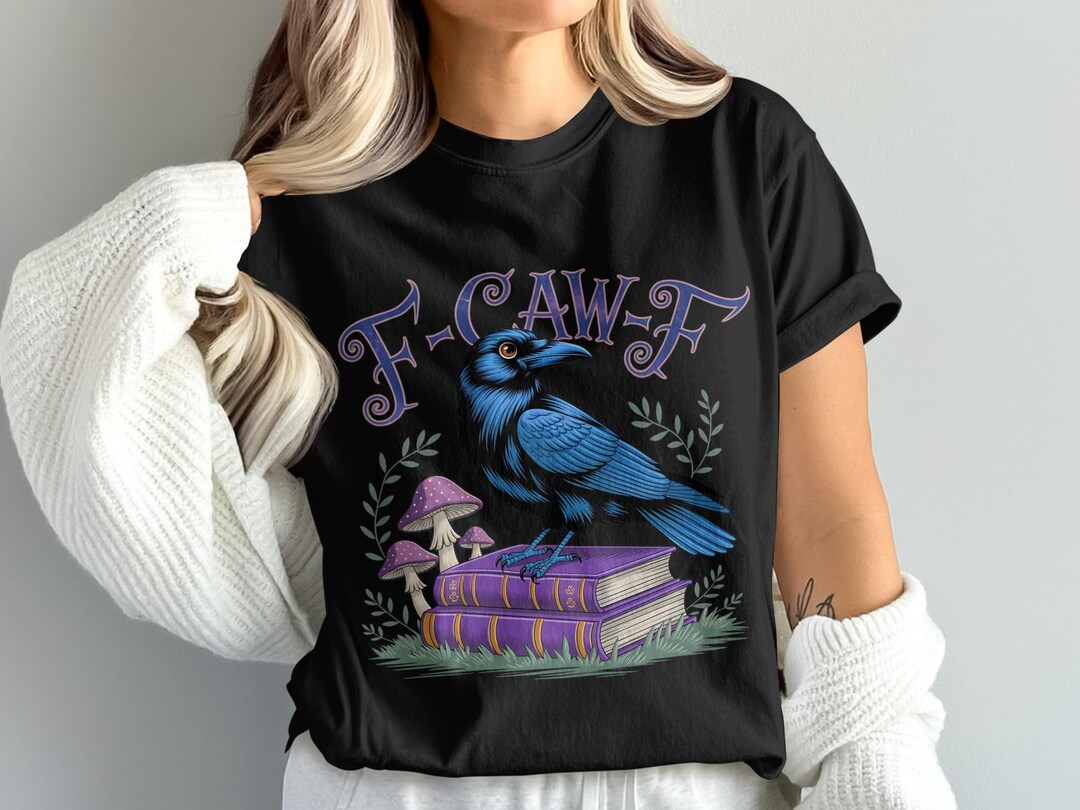 F-CAW-F Raven PNG, Raven Clipart, Book Png, Mushroom Png, Crow Png ...