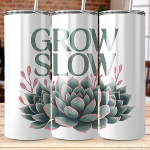 Grow Slow PNG, Succulent Clipart, Plant Png, Positive Quote Png ...