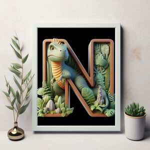 Dinosaur Alphabet Bundle Dinosaur Letters & Numbers Digital Download ...