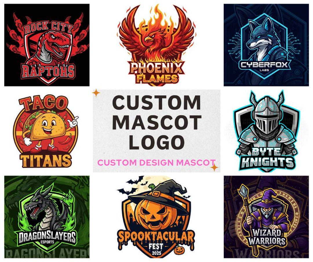 Custom Mascot Logo Design, Mascot Style Logo for Egamer, Sports Team ...