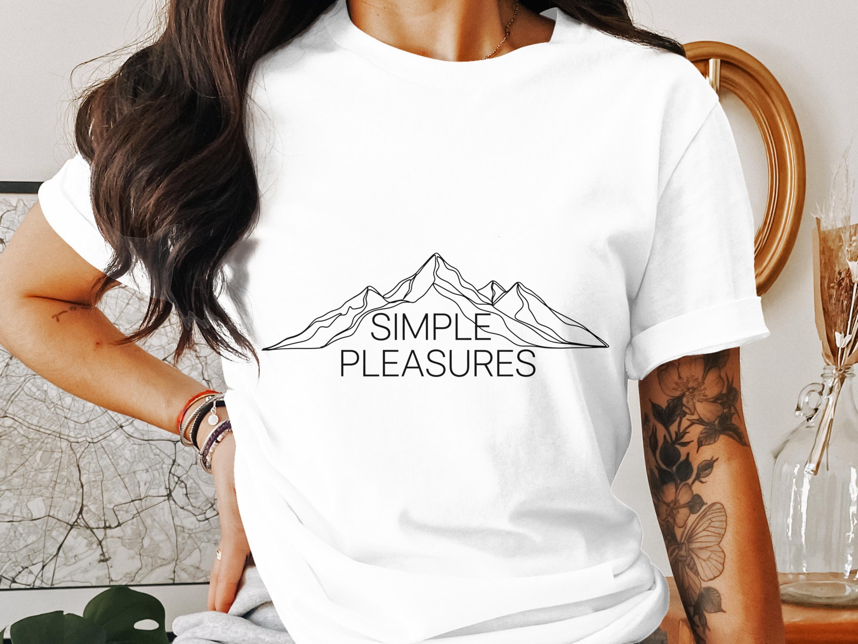 Simple Pleasures PNG, Mountain Png, Line Art Png, Minimalist Png ...