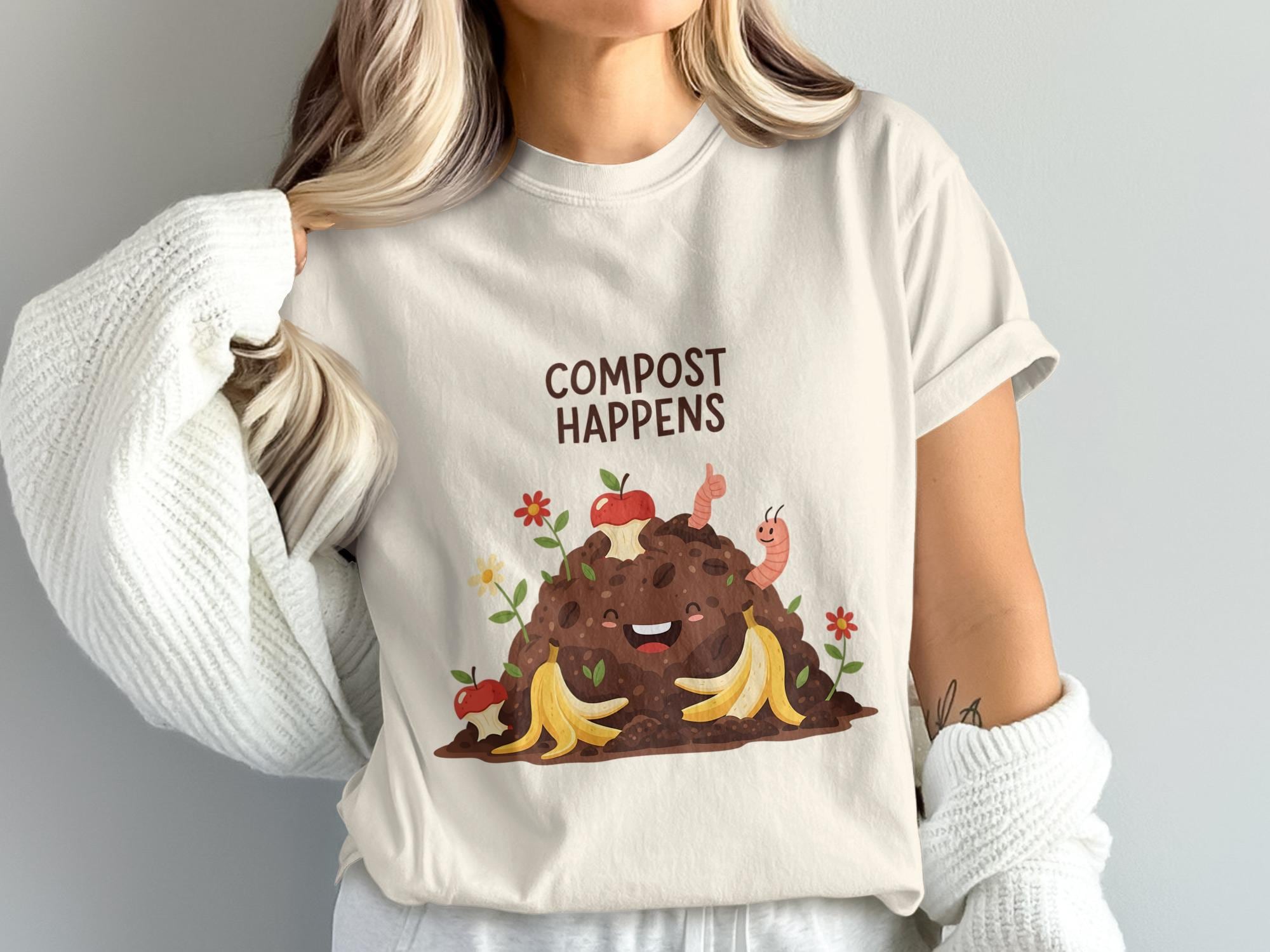 Compost Happens PNG, Compost Clipart, Funny Worm Png, Banana Png ...