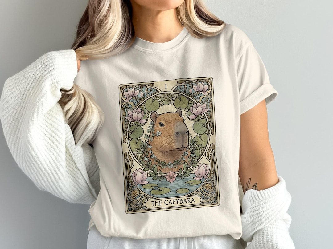 Capivara PNG, Clipart de Capivara, Art Nouveau PNG, Floral PNG ...