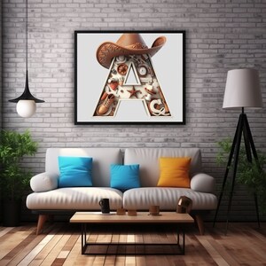 Cowboy Alphabet Bundle, Cowboy Letters & Numbers Transparent PNG Wild ...