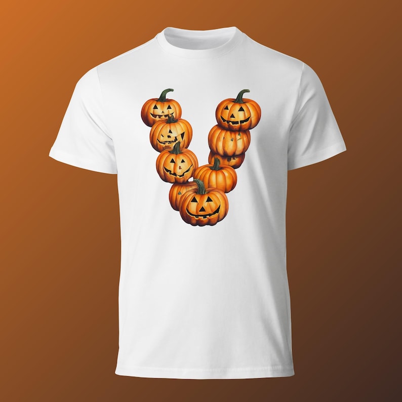 Watercolor Jack-o-lantern Alphabet Bundle, Pumpkin Letters, Transparent ...