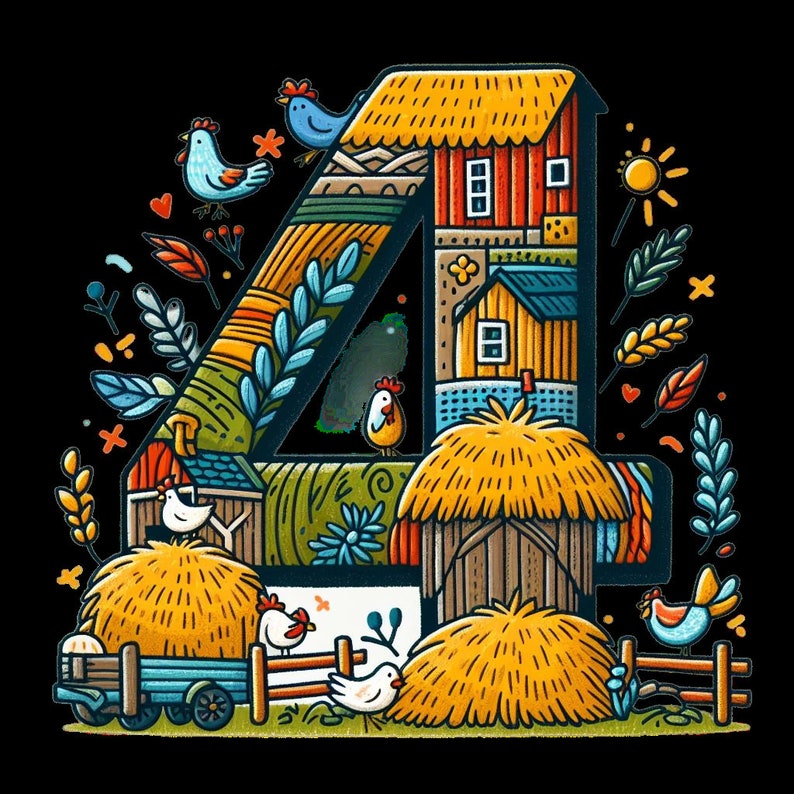 Farm Cottagecore Doodle Alphabet Letters Bundle, Cottagecore PNG ...