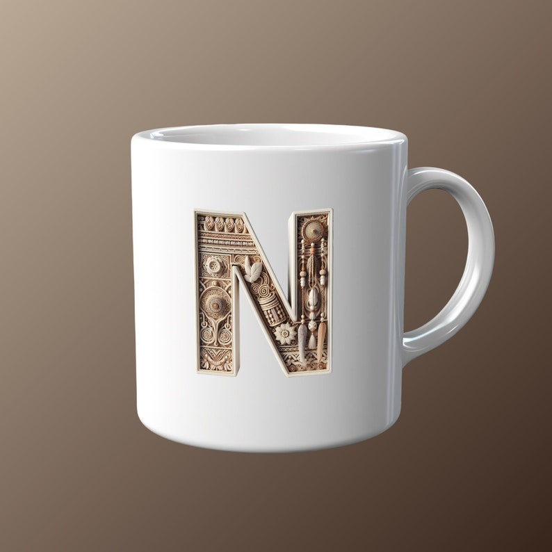 Bohemian Alphabet PNG Bundle Boho Letters & Numbers for Retro Crafts ...