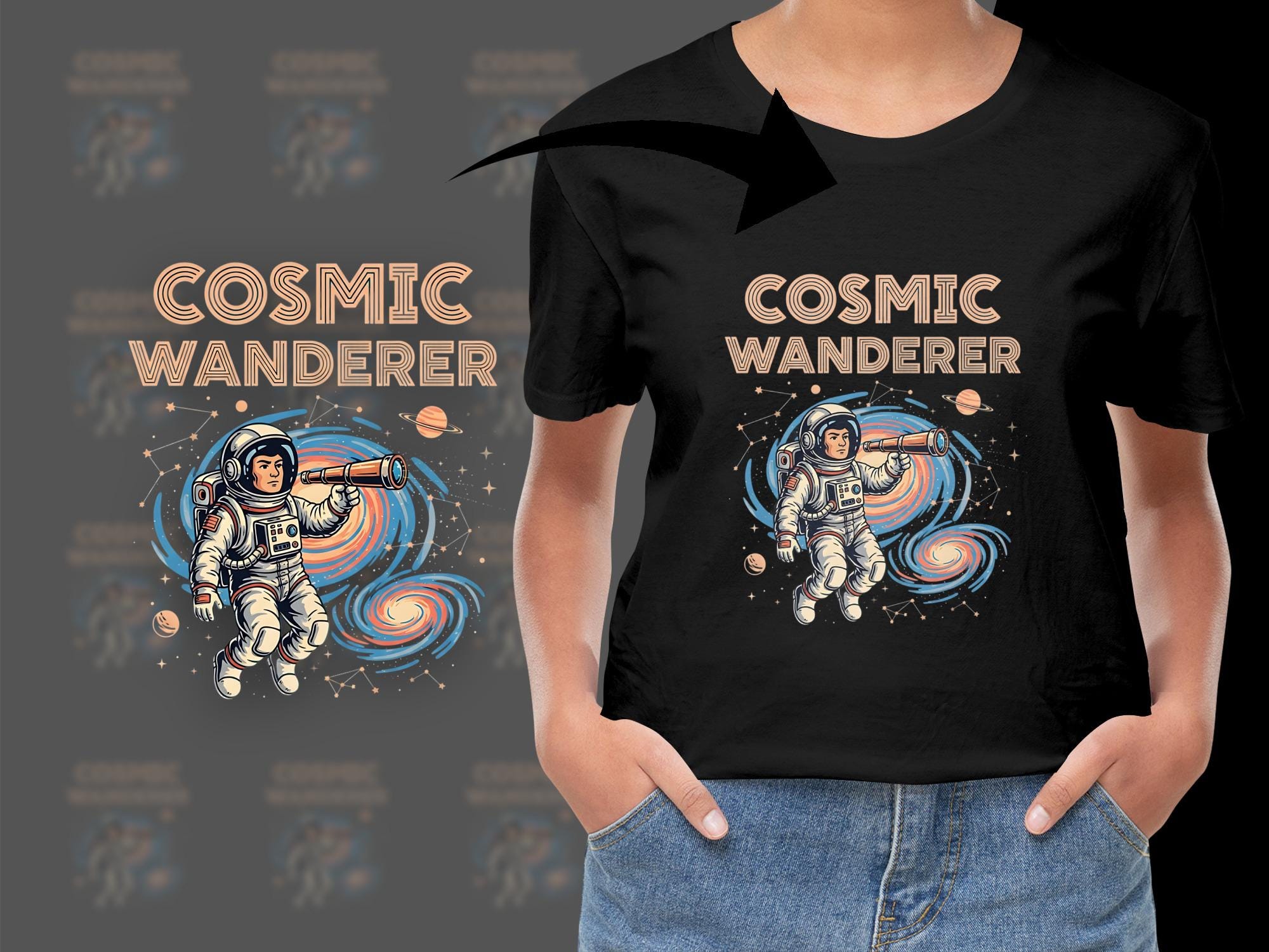 Cosmic Wanderer PNG, Astronaut Png, Space Png, Galaxy Png, Universe Png ...