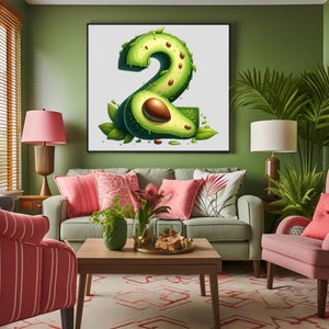 Avocado Alphabet Bundle, Avocado Letters & Numbers , Transparent PNG ...