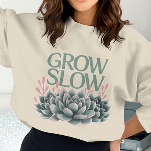 Grow Slow PNG, Succulent Clipart, Plant Png, Positive Quote Png ...