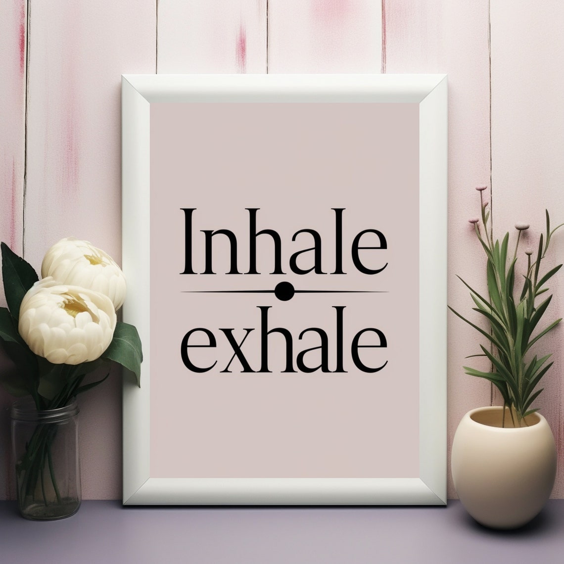 15 Inhale Exhale Wall Art Designs Elegant Posters for Meditative Home ...