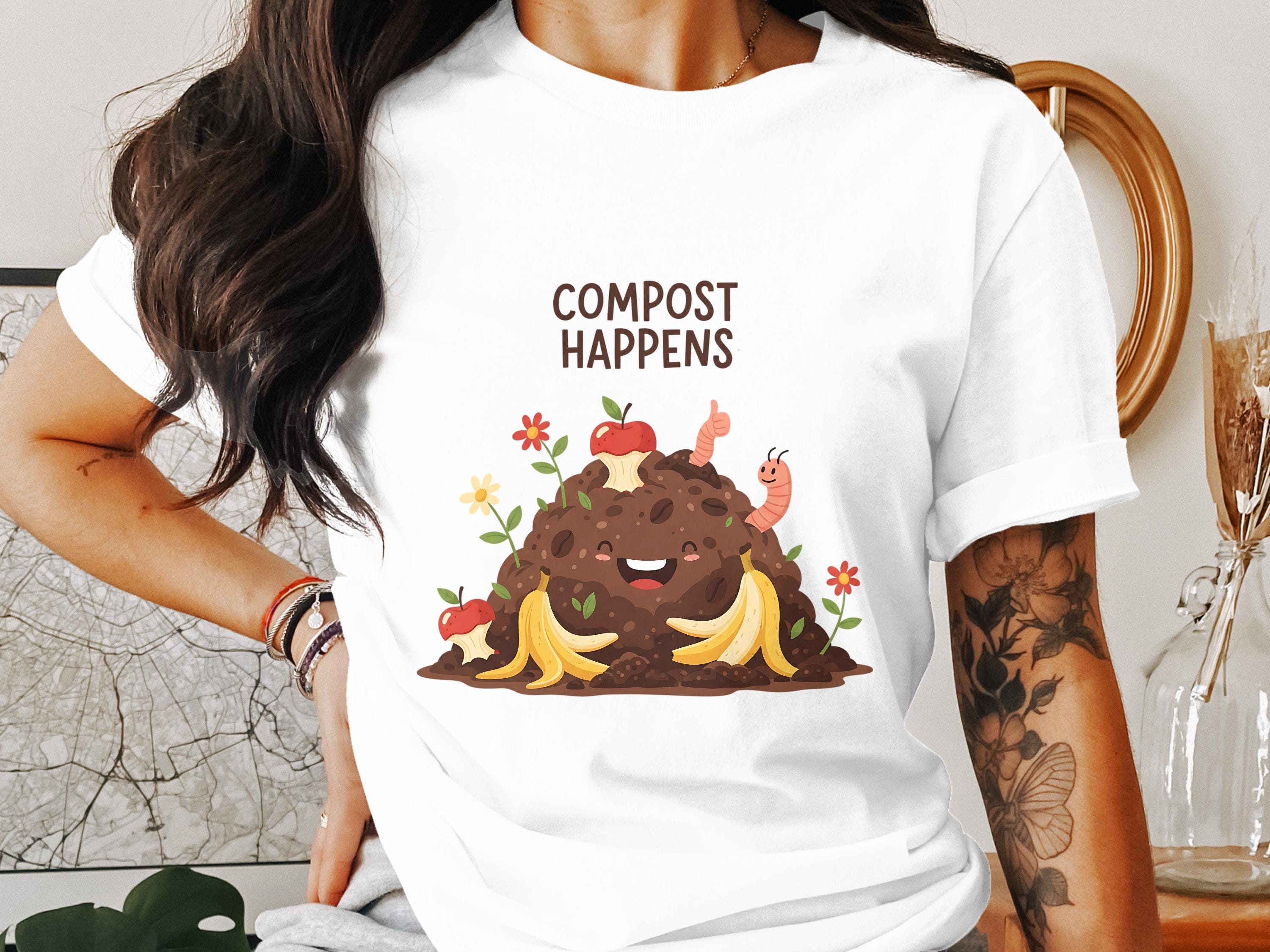 Compost Happens PNG, Compost Clipart, Funny Worm Png, Banana Png ...
