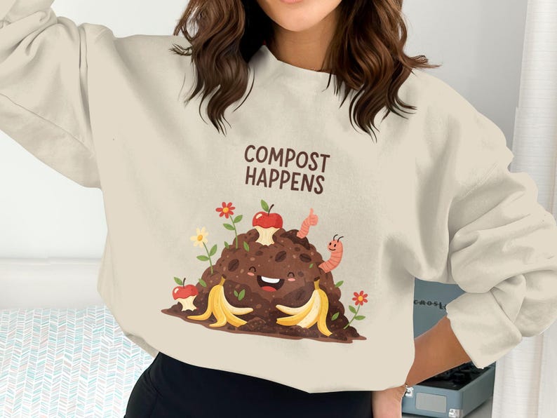 Compost Happens PNG, Compost Clipart, Funny Worm Png, Banana Png ...