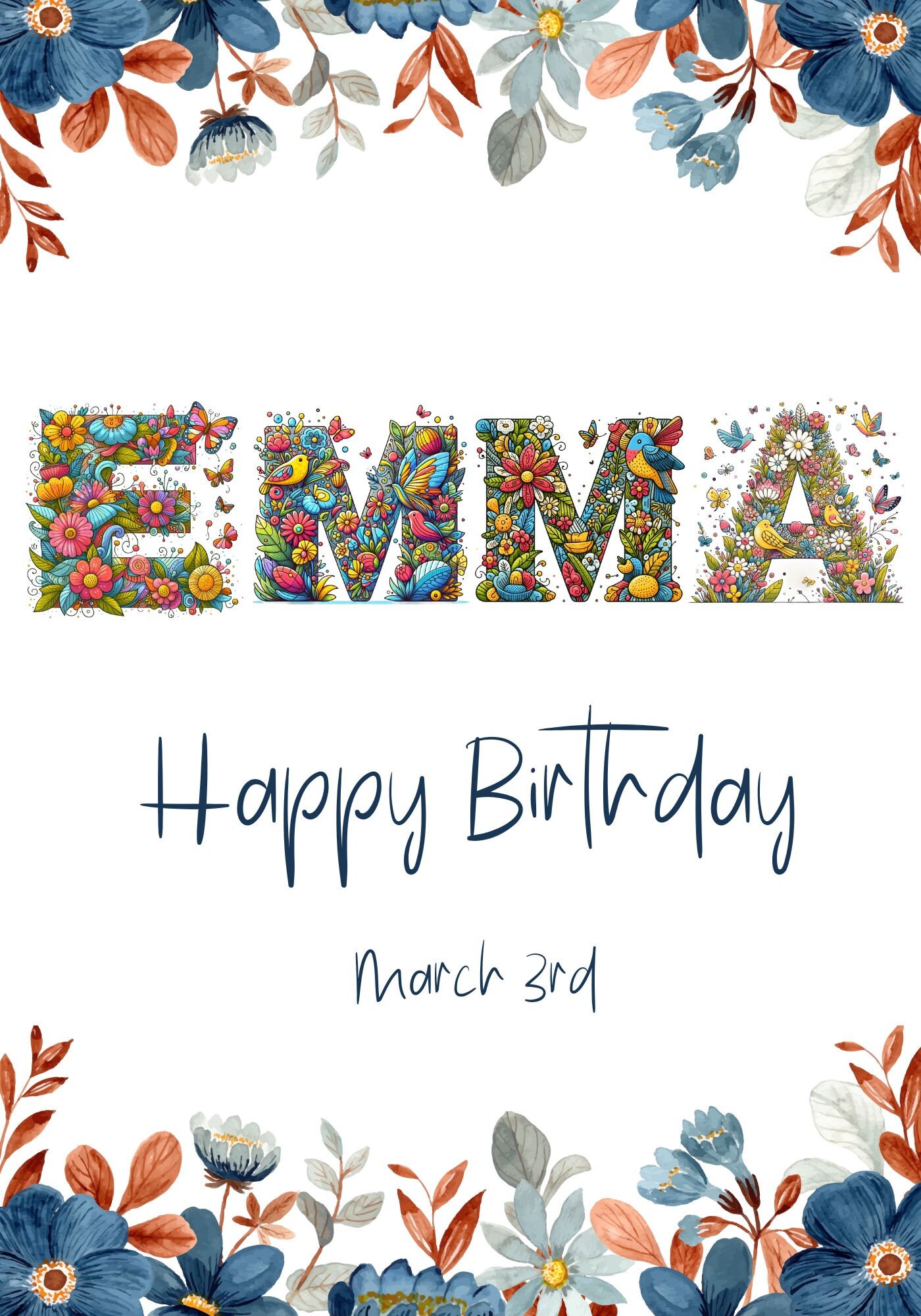 Spring Doodle Alphabet Letters Bundle, Spring PNG Letters, Numbers ...