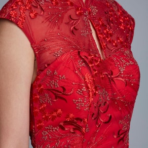 Modern Cheongsam Bridal Qipao | Chinese Bridal Outfit | Open Back ...