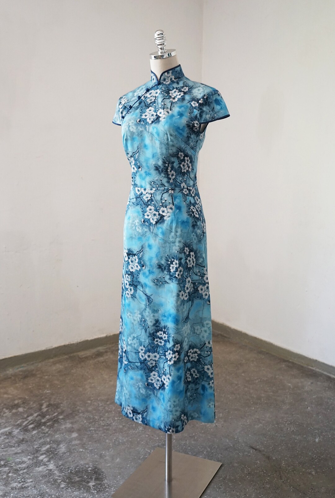 Sample Sale Two Piece Modern Qipao Mandarin Collar Midi - Etsy