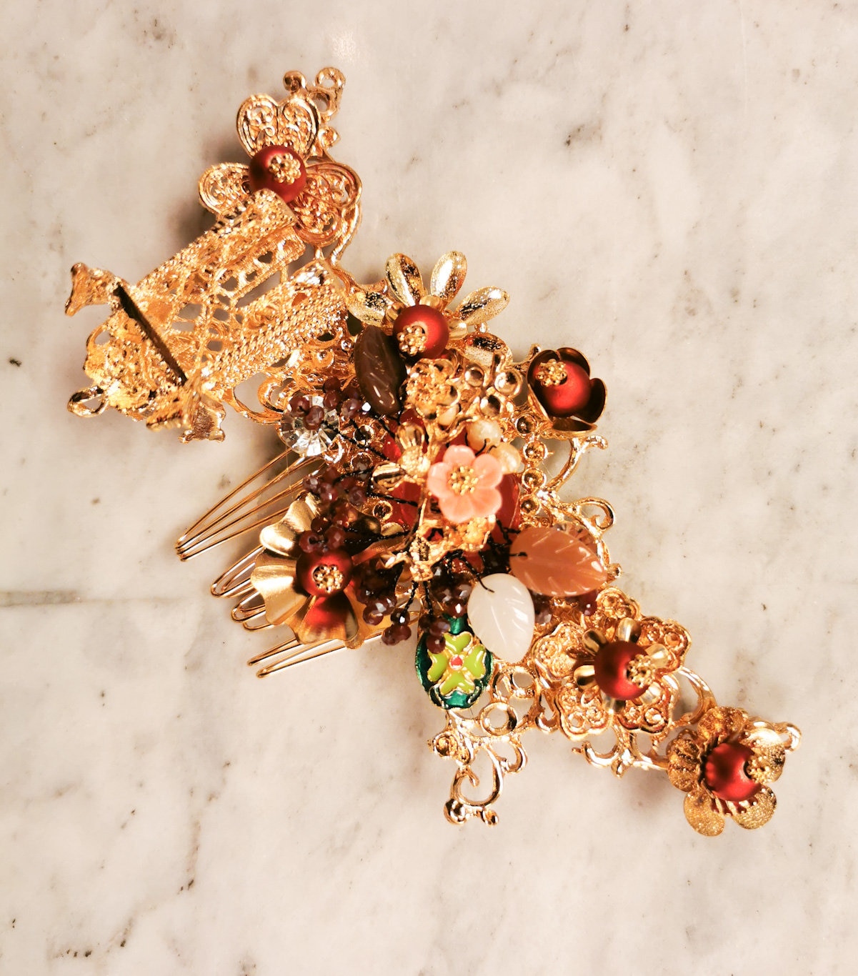 Chinese Hair Comb| Bridal Hair Piece | Chinese Bride | Chinese Tea ...