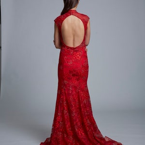 Modern Cheongsam Bridal Qipao | Chinese Bridal Outfit | Open Back ...