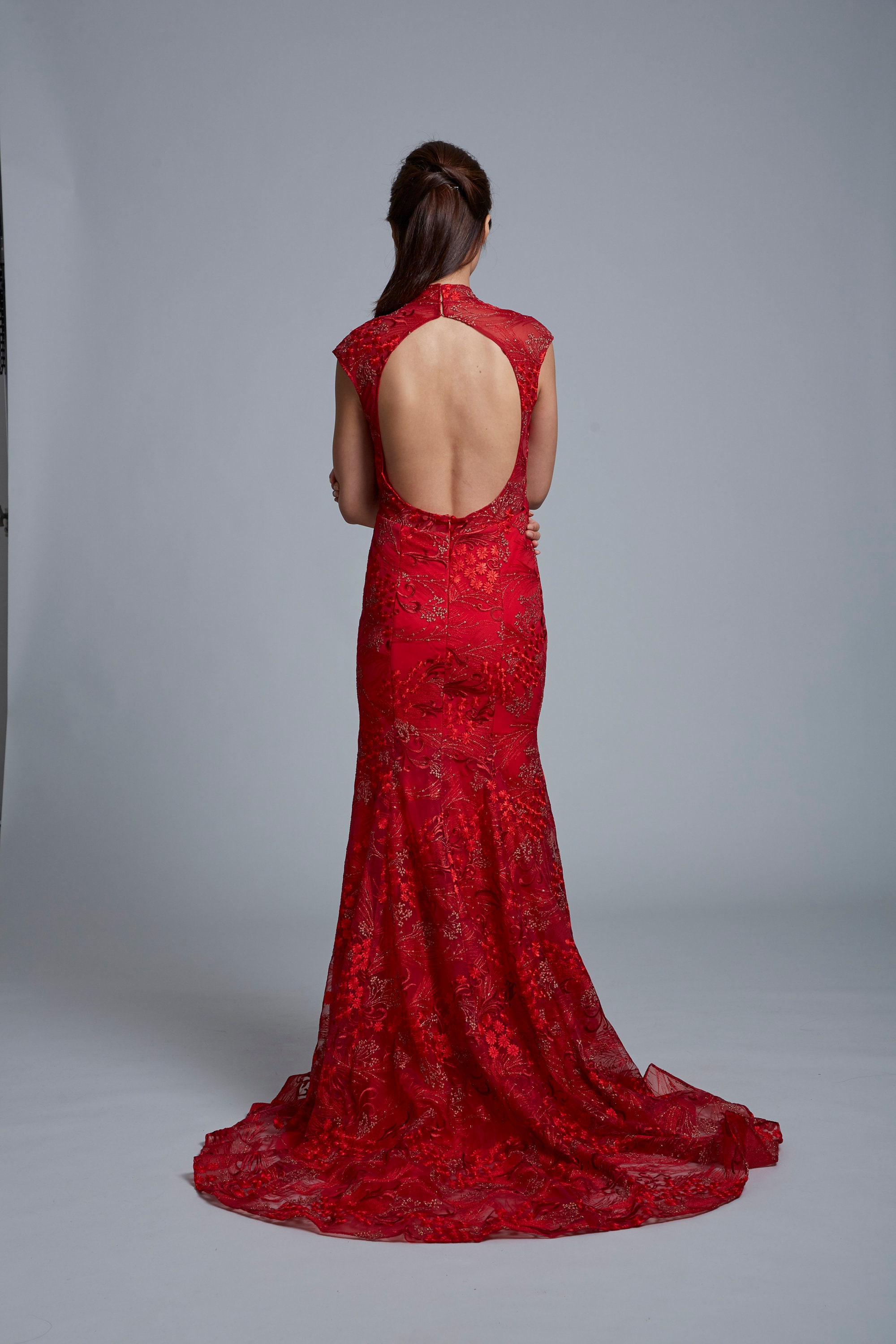 Modern Cheongsam Bridal Qipao | Chinese Bridal Outfit | Open Back ...