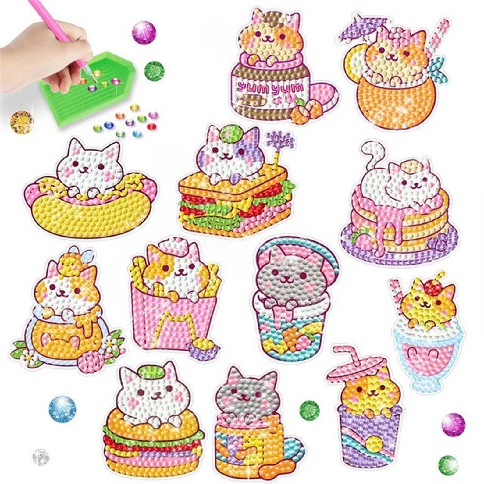Cute Kittens Diamond Painting Sticker Kit - Etsy