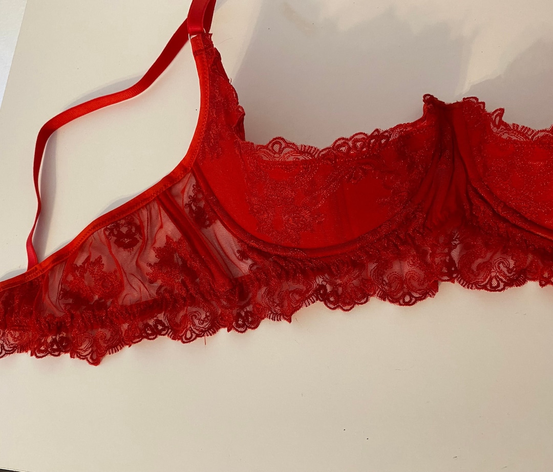 Open Cupless Bra, Crossdresser Transgender Bra, Lace Sissy Bra for Men ...