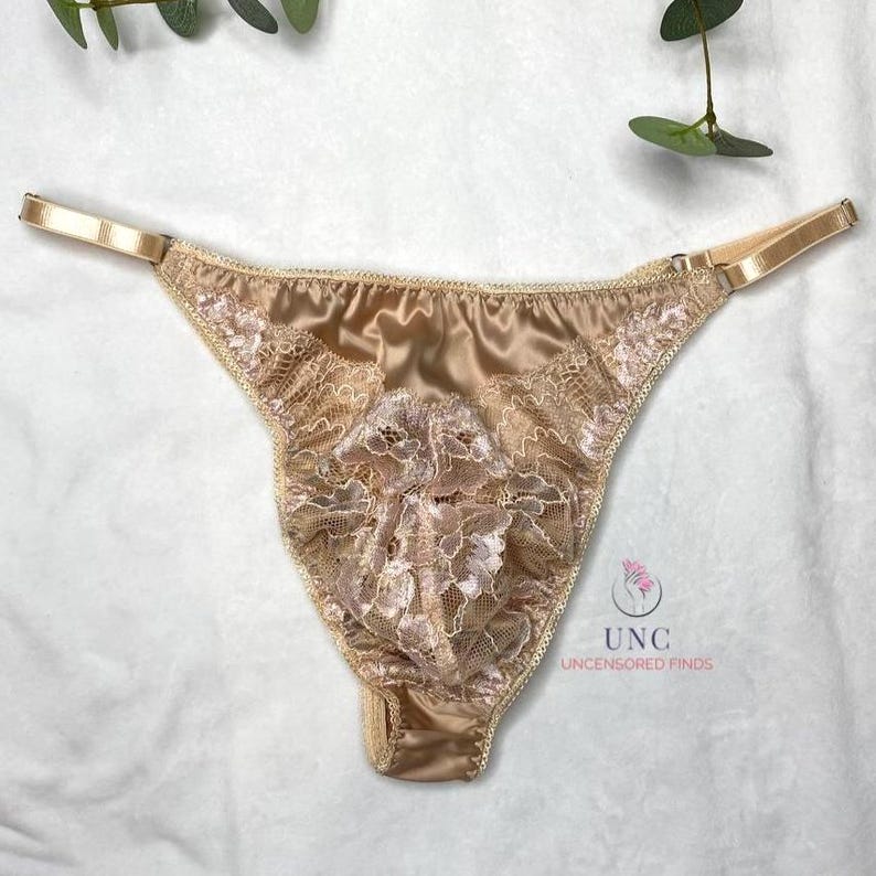 Mens Garter Belt and Sissy Panty Set -luxury Satin Sissy Thong and ...