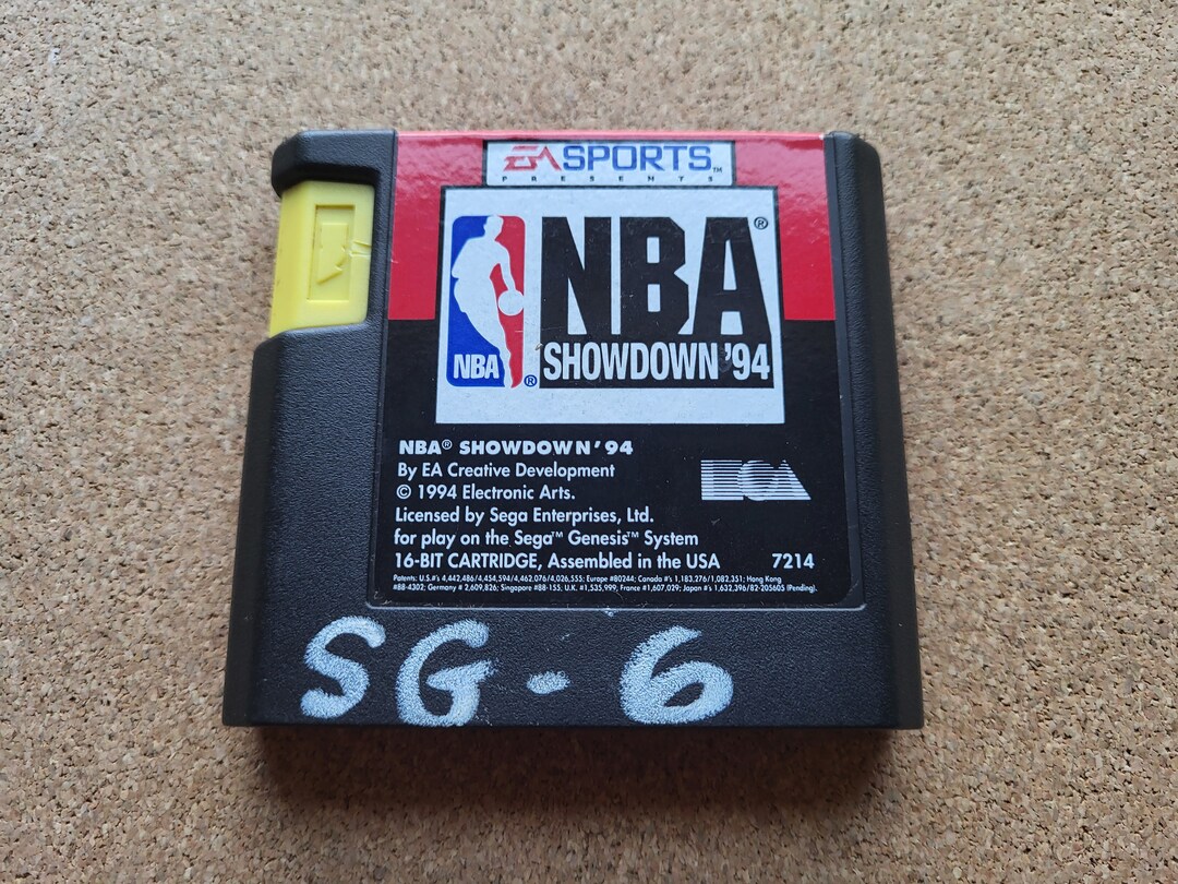 Authentic Sega Genesis NBA Showdown '94 Video Game Cartridge - Etsy