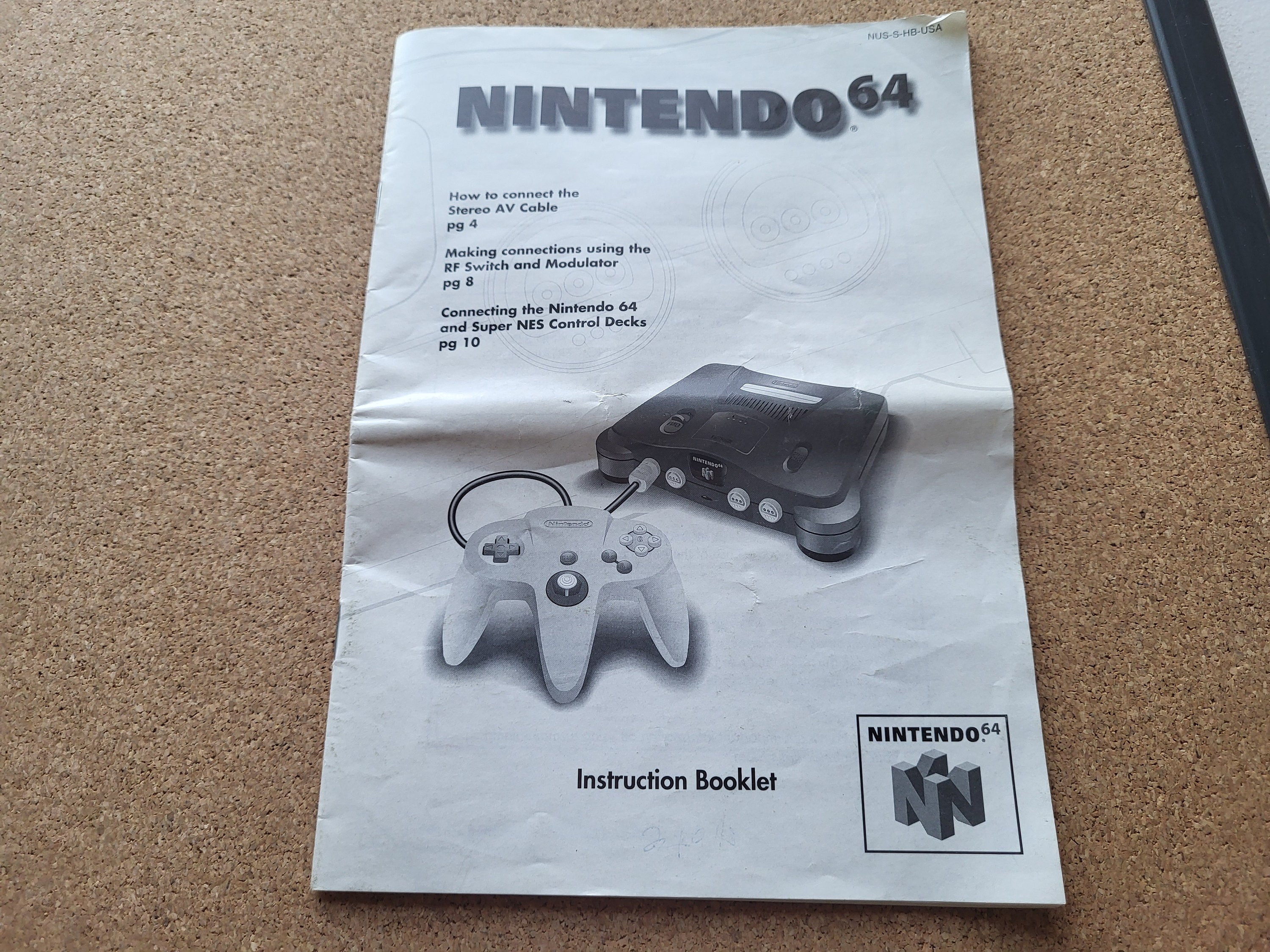 Authentic Nintendo 64 System/console Instruction Booklet - Etsy