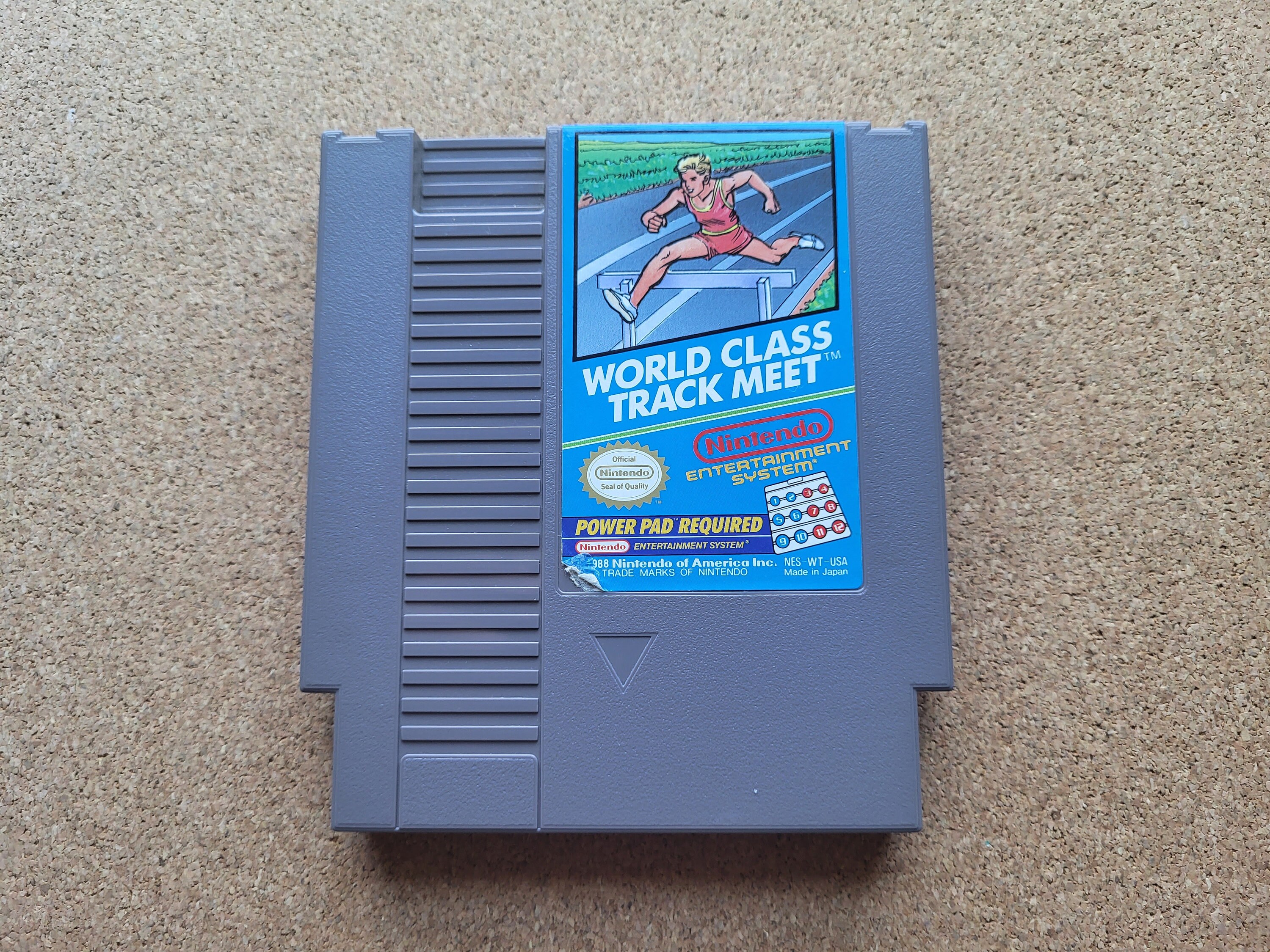 Authentic Nintendo NES World Class Track Meet Video Game - Etsy