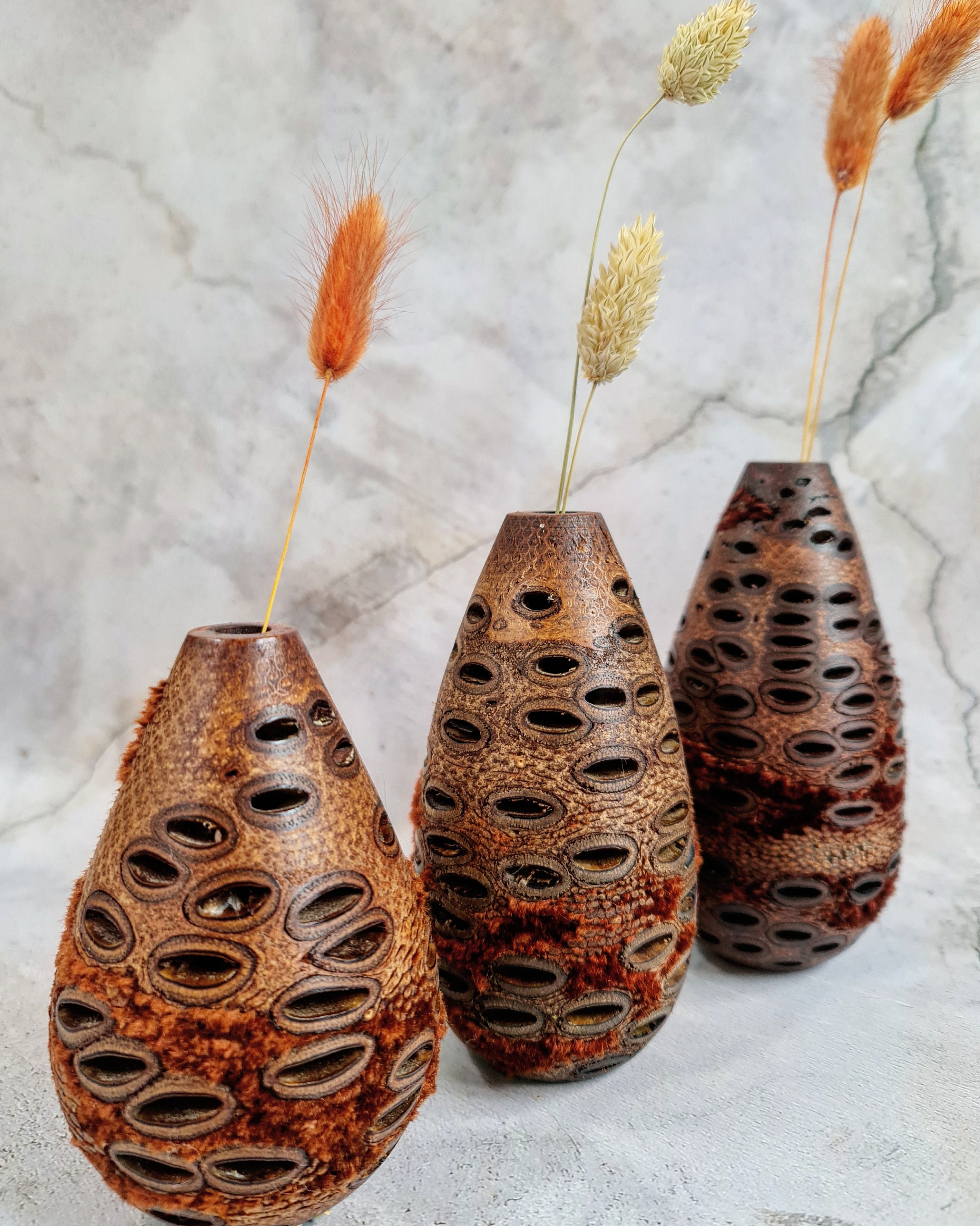 Dried Flower Vases Set of 3 - Etsy