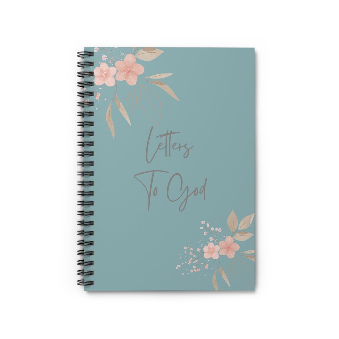 Blue and Pink Floral Prayer Journal - Spiral Notebook - Scripture - Etsy