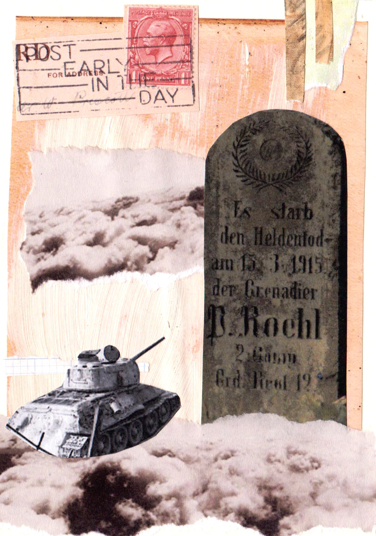 Illustration, Collage Print, At War Postkartensammlung von 6 - Etsy.de