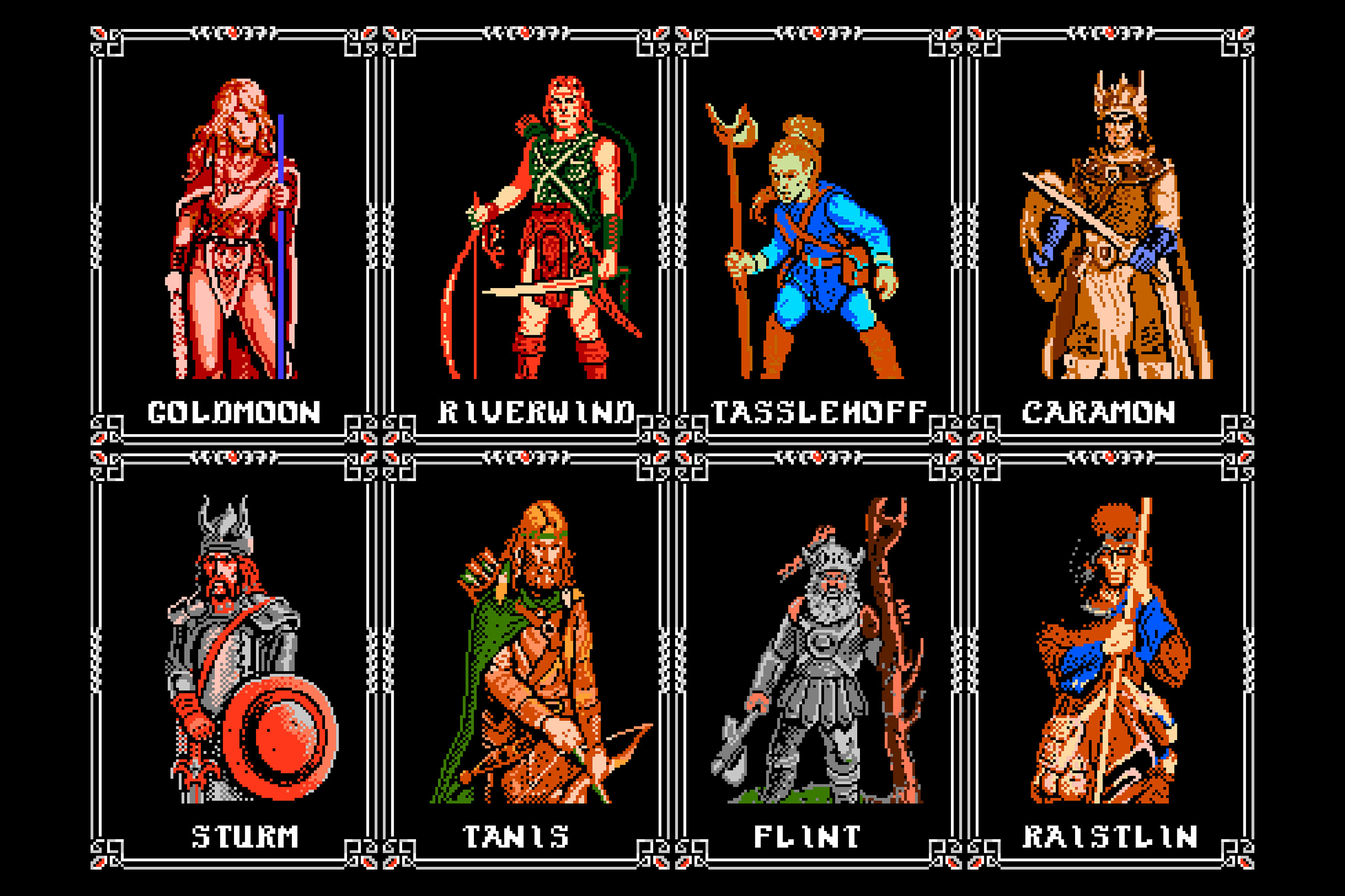 Heroes of the Lance Team on Canvas - Etsy