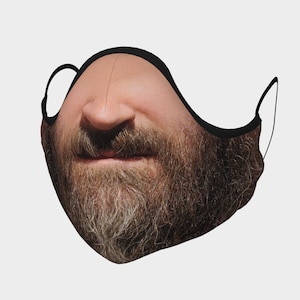 Full Beard Mask for Men or Women Beard Washable Face Mask - Etsy