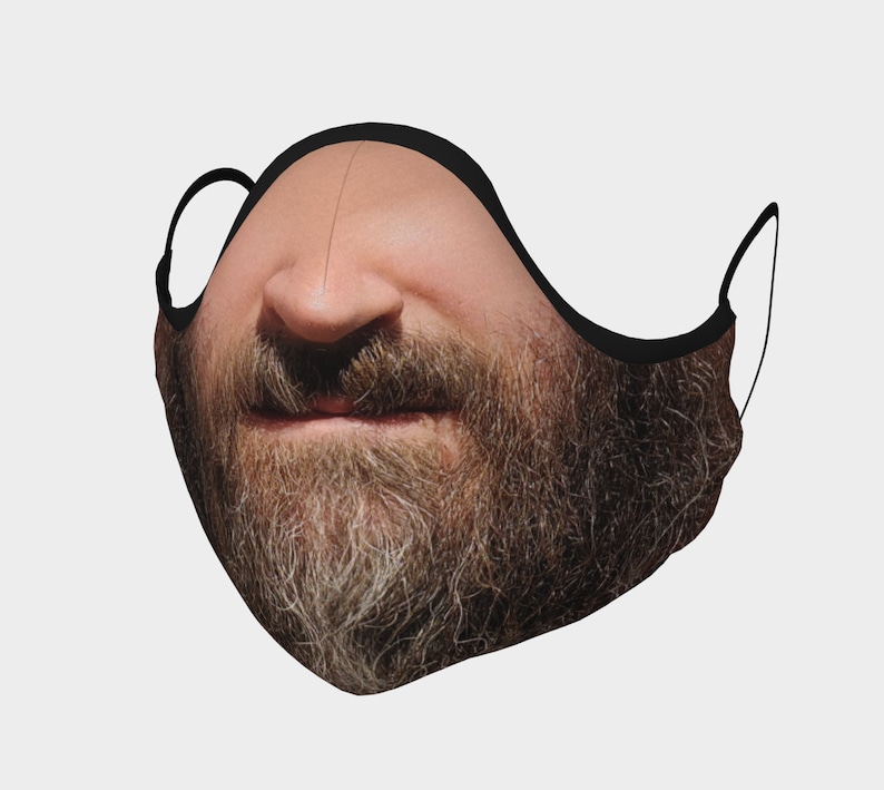 Full Beard Mask for Men or Women Beard Washable Face Mask - Etsy